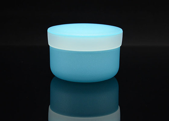 Custom made 50ml blue Cosmetic Jars And Bottles with double wall