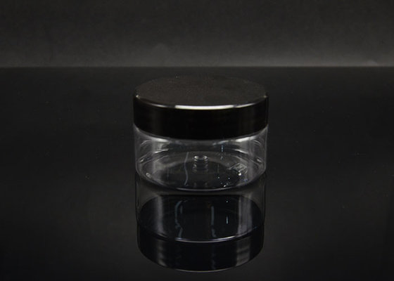 50ml Flat round Clear Pet Jars Eco Friendly Packaging For Cosmetics