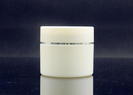 White Empty Eco Friendly Cosmetic Jars With Lids , Offset Printing