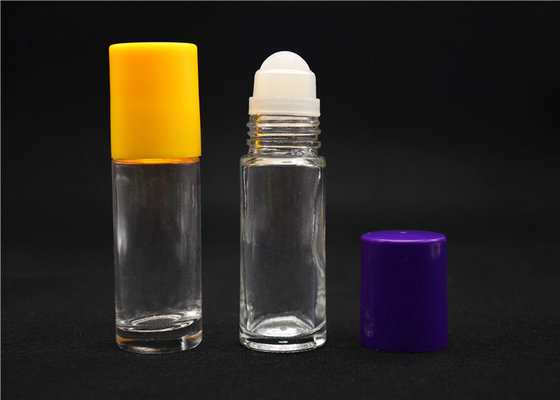 100mm Tall 30ml Glass Roll On Bottles , roll on deodorant containers