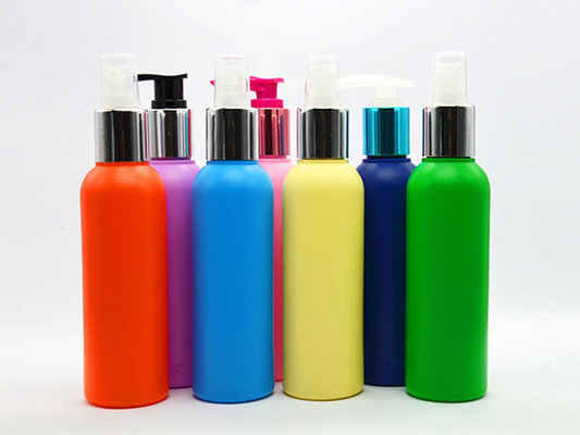 Colored 250ml Cosmo Round Leakproof Plastic Lotion Bottle For Personal Care