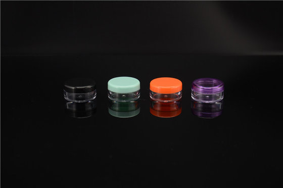 Handy Mini Plastic Cream Jars Support Hot Stamping / Offset Printing / Labeling