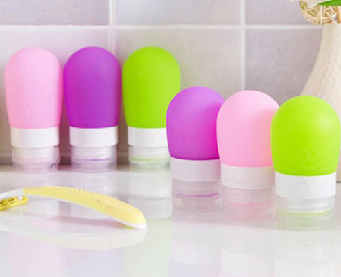 Travel Kit Plastic Cosmetic Tubes Silicon Portable For Daily Life Container
