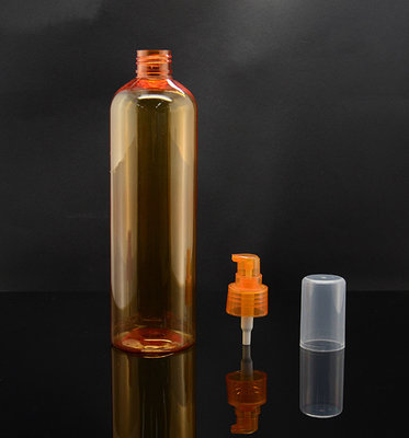 400ml Transparent Boston Round Plastic Pet Bottle With Pump Sprayer