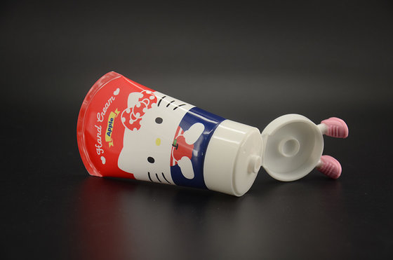 45ml Plastic Cosmetic Tubes Cute Baby Leg Cap For Hand Cream OEM / ODM