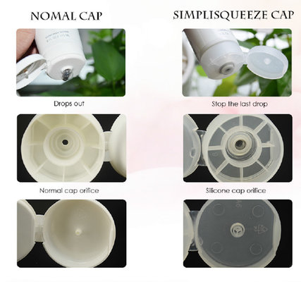 Non - Drip Flip Cap Dia 50mm Plastic Cosmetic Tube For Body Cream