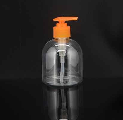 Labeling Transparent Liquid Soft Soap Plastic Pump Bottles Hot Stamping