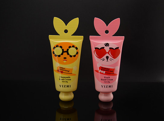 50ml To 80ml Cute Cartoon Hand Cream Lotion Tube Packaging Ear Tail Sealing