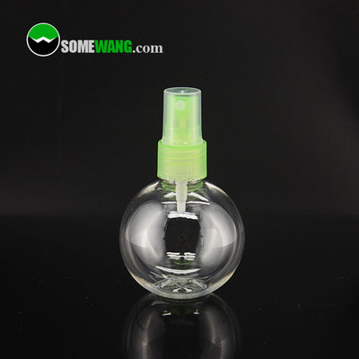 3.5oz/100ml Ball Shape Transparent Plastic Bottles With Mist Sprayer