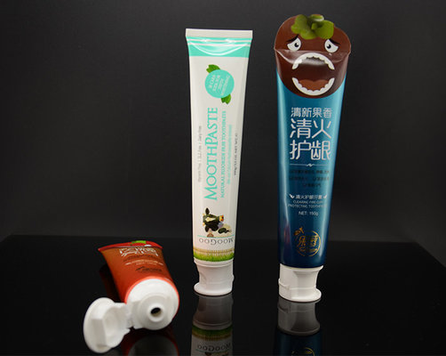 Customized Empty Plastic Cosmetic Tubes Plastic Toothpaste Tubes With Screw Cap