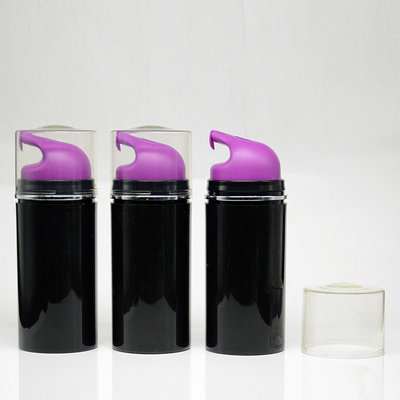 5oz 150ml PP Cosmetic Airless Pump Bottle With Snap On Pump Over Cap