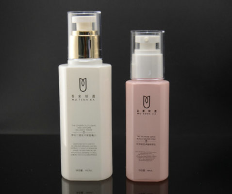 Customized Empty Cosmetic Bottles With Sprayer For Skin Care Cream , Free Sample