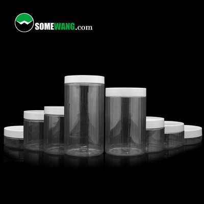 Bath Salt Jar Body Plastic Cream Jars , Plastic Pet Jars eco - friendly