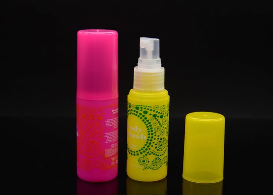 Customized Colorful 40ml Plastic Pump Bottles perfume sprayer , silk print avaliable