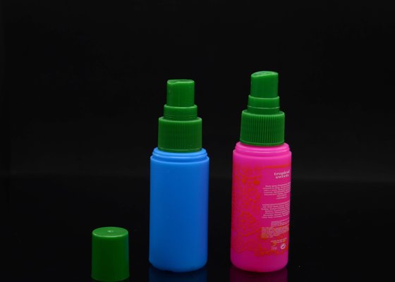 Customized Colorful 40ml Plastic Pump Bottles perfume sprayer , silk print avaliable