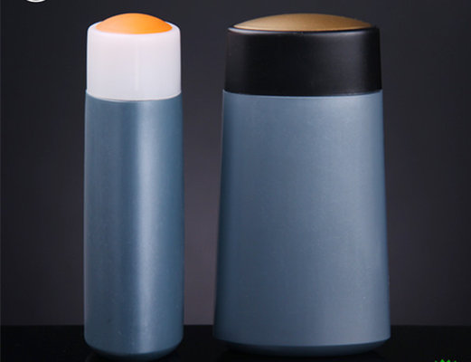 200ml Green Cosmetic Packaging Small Plastic Jars With Screw On Lids