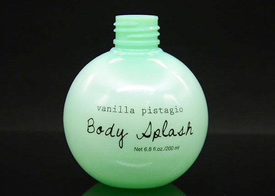 200ml Round perfume Plastic Cosmetic Bottles with aluminium cap , 24mm Neck Size