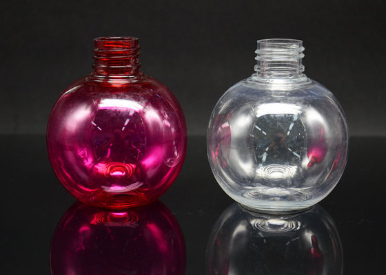 200ml Round perfume Plastic Cosmetic Bottles with aluminium cap , 24mm Neck Size
