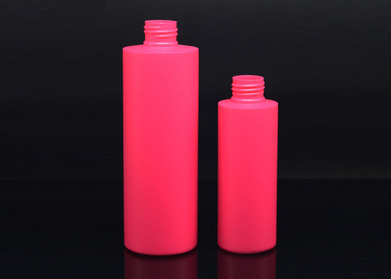 Custom 300ml plastic bottle Cosmetic Containers with press cap in Red , Green , Pink