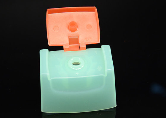 Green , Purple square flip cosmetic bottle caps 5mm - 40mm Neck size
