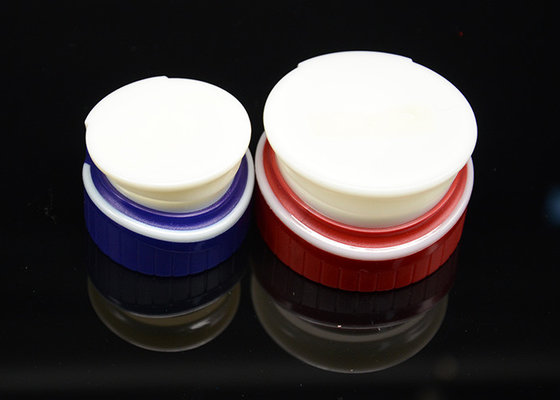 Round flip cosmetic bottle caps For Beauty Product , two color mixed