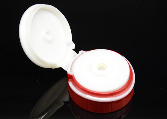 Round flip cosmetic bottle caps For Beauty Product , two color mixed