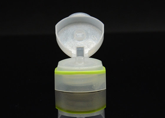 Beauty product triangle flip cosmetic bottle caps with pearly lustre