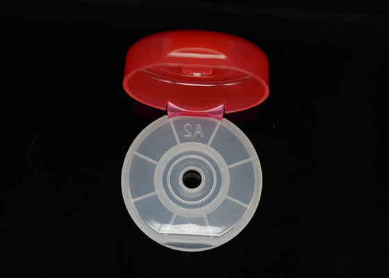 Custom made Red cosmetic bottle caps for Lotion Tube Containers