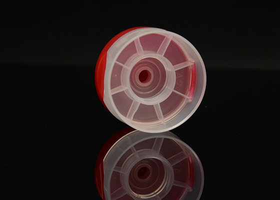Custom made Red cosmetic bottle caps for Lotion Tube Containers