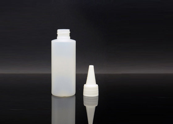 Plastic PE square eye dropper bottles with childproof cap 60ml , 20mm Neck Size