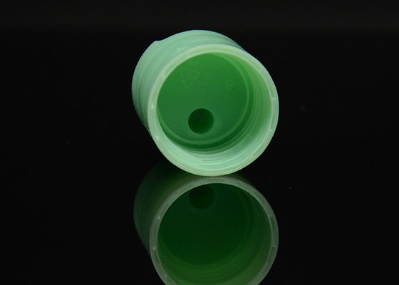 Green matte press / disc cosmetic caps for PE / PET bottles with printing
