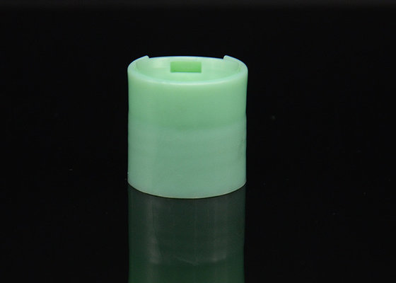 Green matte press / disc cosmetic caps for PE / PET bottles with printing