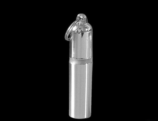 PP 5ml pocket perfume atomizer Plastic Pump Bottles with key ring in Silver