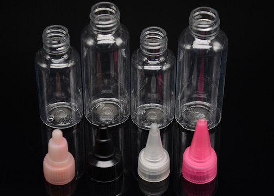 Clear glue container Plastic Cosmetic Bottles with sharp screw cap , 5ml 10ml 15ml 20ml