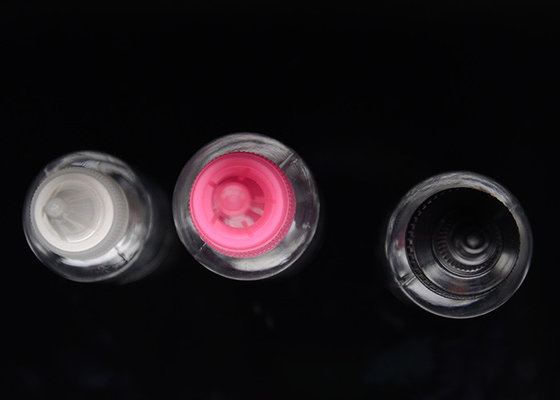 Clear glue container Plastic Cosmetic Bottles with sharp screw cap , 5ml 10ml 15ml 20ml