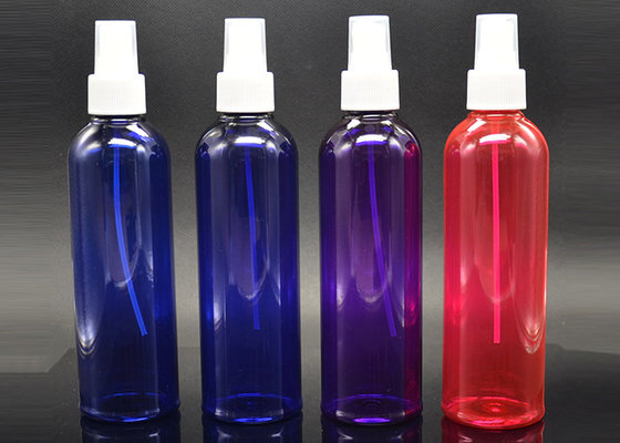 Eco Friendly Blue , Purple , Red cylindrical fine mist spray bottle for perfume