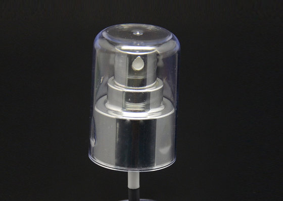 aluminum UV silver coated water mist sprayer pump with transparent over cap