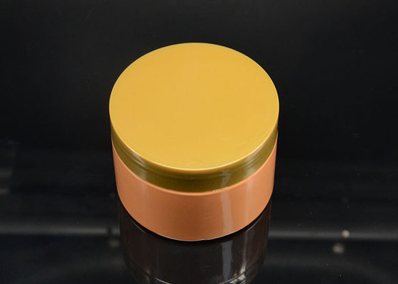 Coffee 4 OZ Cosmetic Jars for hair wax , Custom Cosmetic Packaging