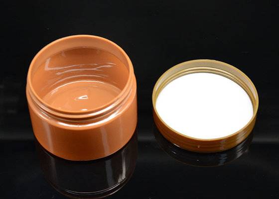 Coffee 4 OZ Cosmetic Jars for hair wax , Custom Cosmetic Packaging