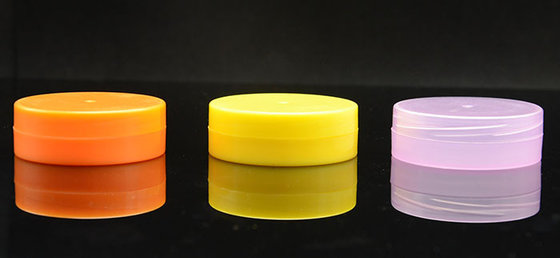 25g nail wipe containers Small Plastic Cream Jars in Yellow / Orange / Pink / Black