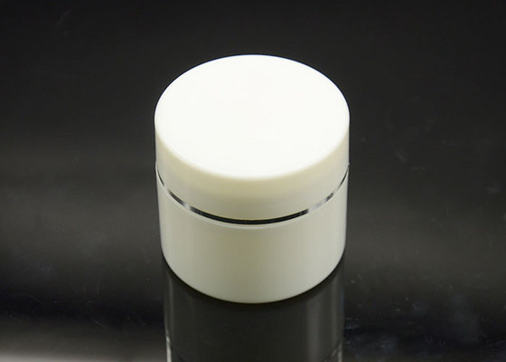 White Empty Eco Friendly Cosmetic Jars With Lids , Offset Printing