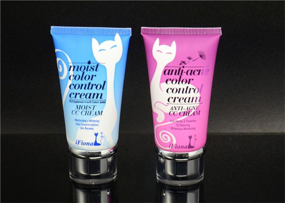Cosmetic / Medicine Plastic Squeeze Tubes for packaging , screw on cap