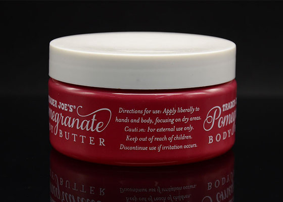 Red Eco Cosmetic Cream Containers PET Beauty Product Packaging