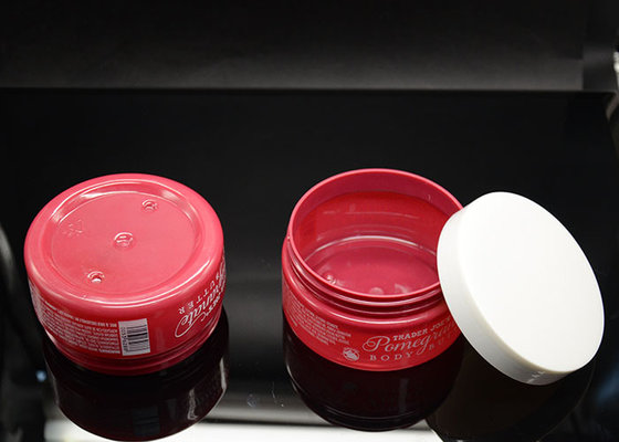 Red Eco Cosmetic Cream Containers PET Beauty Product Packaging