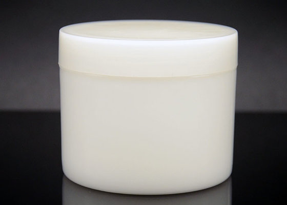 Small White Empty Cosmetic Bottles 10 oz Body Cream Jars With Double Wall