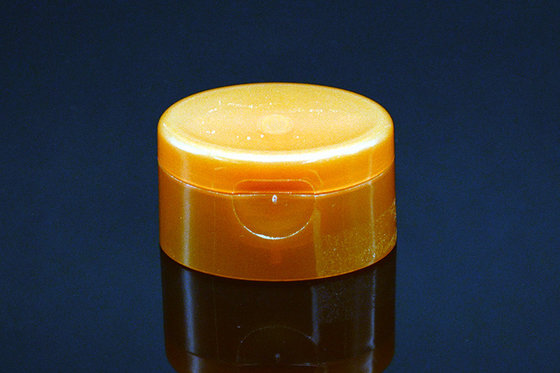 yellow smooth screw cosmetic cap for Eco Friendly Cosmetic Packaging