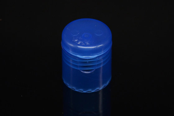 Customized Blue PE / PET bottles flip cosmetic Cap in 20/415 Neck Size
