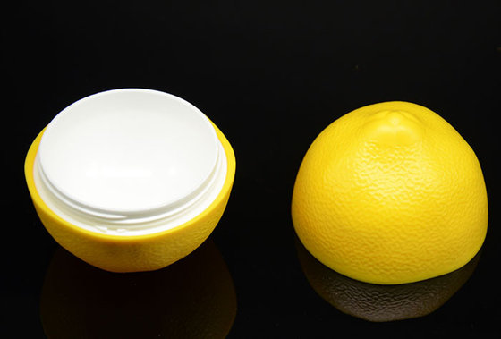 40ml Lemon shaped Plastic Cream Jars Packaging For Cosmetic Products