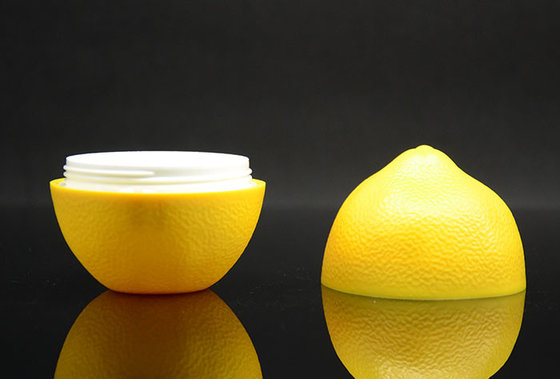 40ml Lemon shaped Plastic Cream Jars Packaging For Cosmetic Products