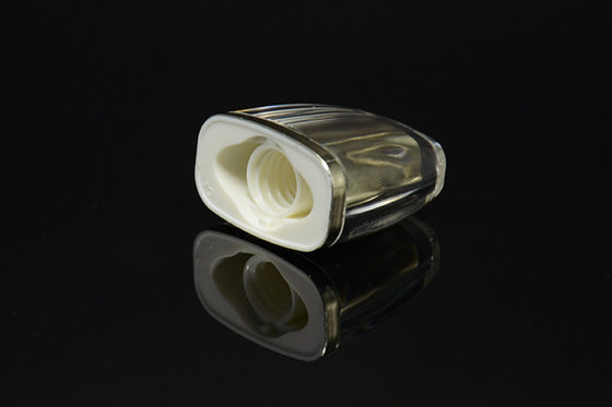 ABS / AS Smooth Acrylic Screw Shiny Cosmetic Bottle Caps For PET / PE Bottles